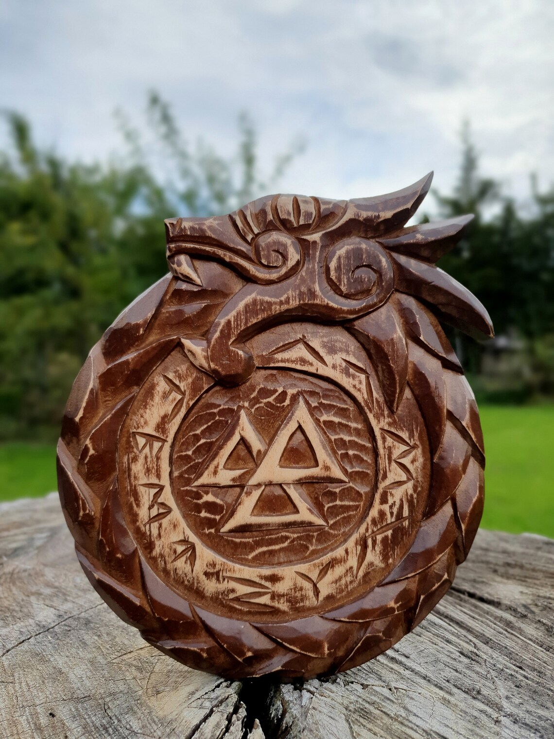 Celtic Viking Dragon Wood Scandinavian - Etsy