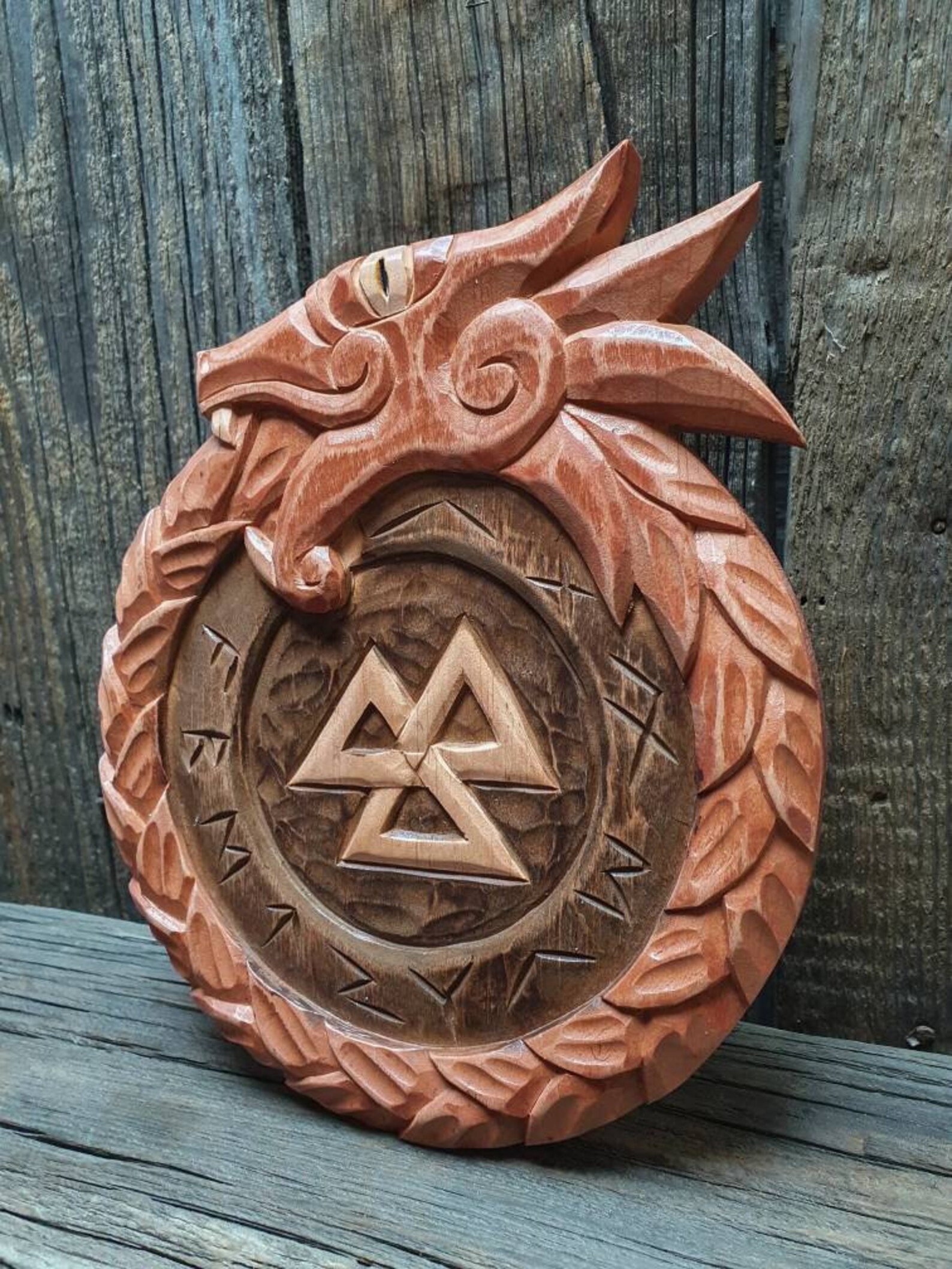Celtic Viking Dragon Wood Scandinavian | Etsy