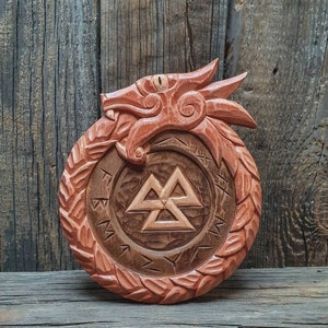 Celtic Viking Dragon Wood Scandinavian | Etsy