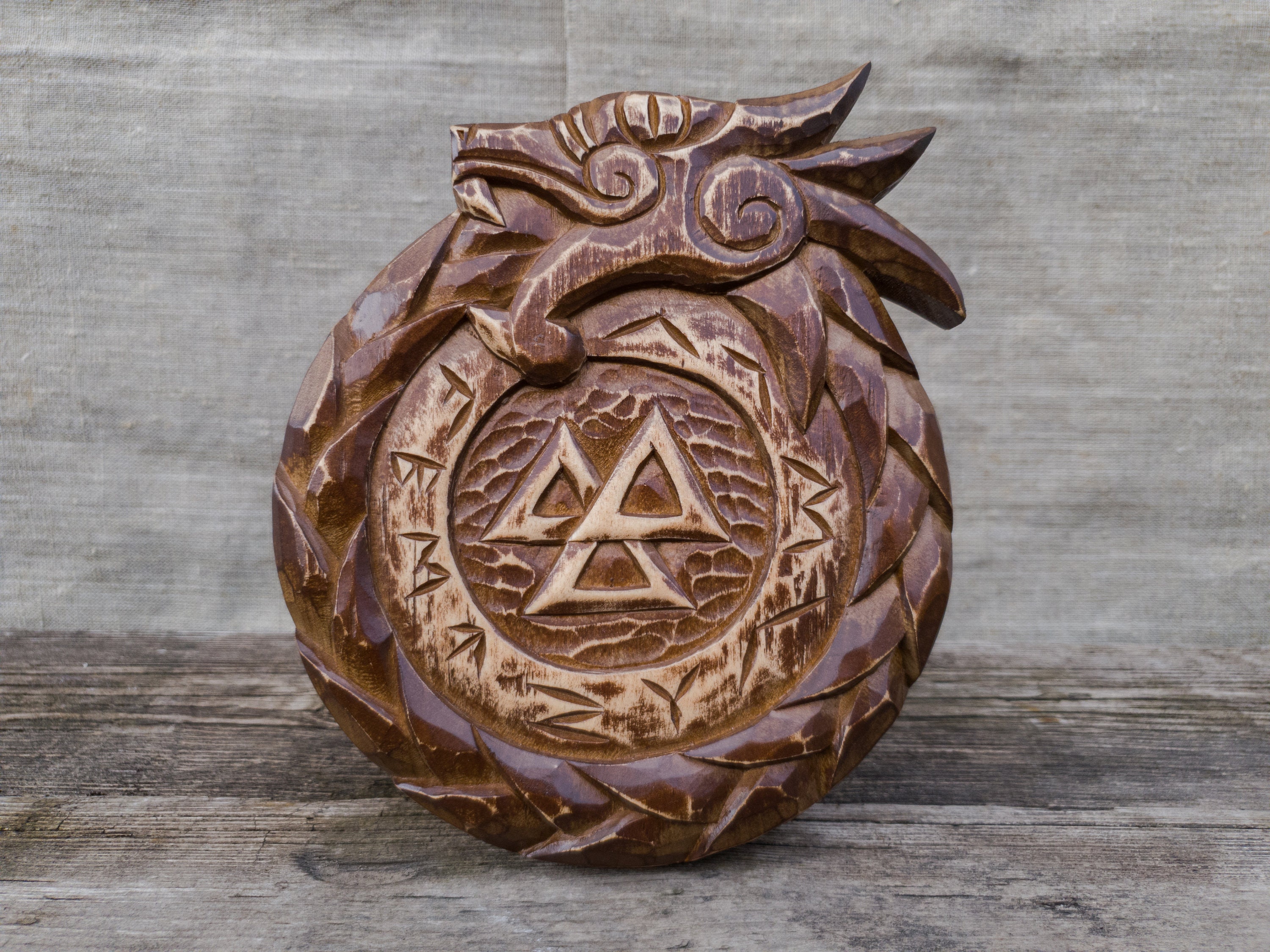 Celtic Viking Dragon Wood Scandinavian - Etsy