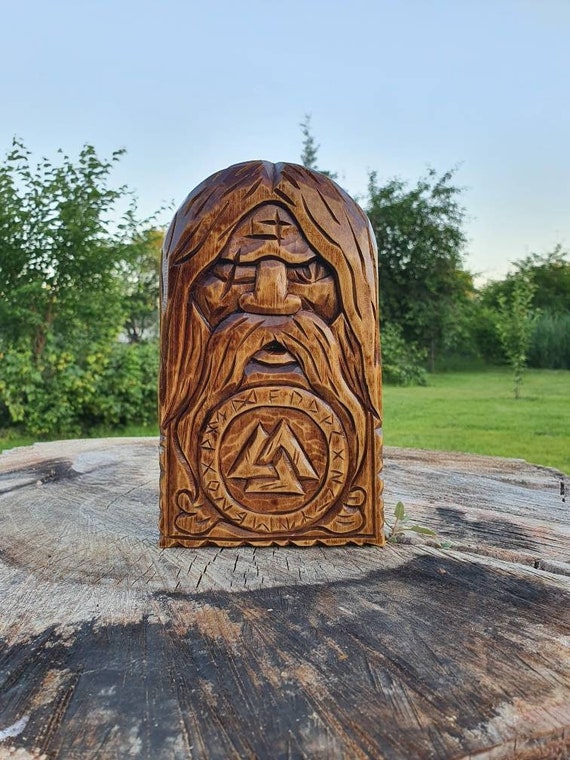 Pagan Decor Wood Odin Altar - Etsy