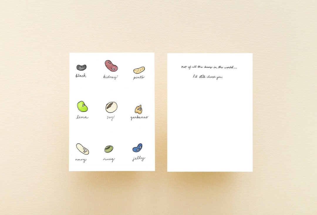 Beans Anniversary Card | Beans Birthday Card | Greeting Card ...