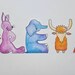 Hand-painted Children's Animal Alphabet Name Art | Etsy