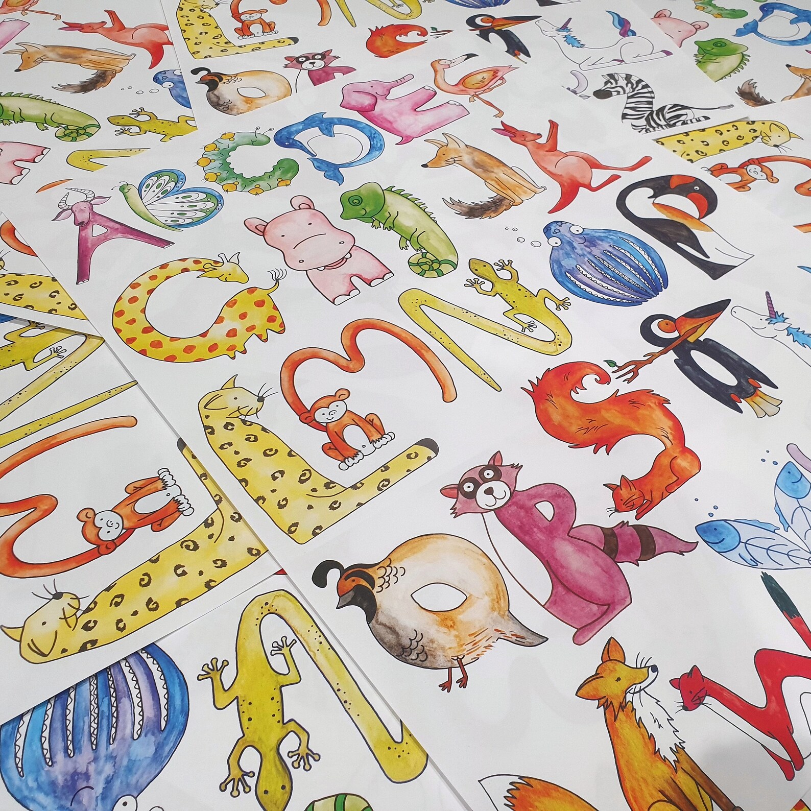 Animal Alphabet Poster Print (A2 Matt Paper, 120 Gsm) - Etsy