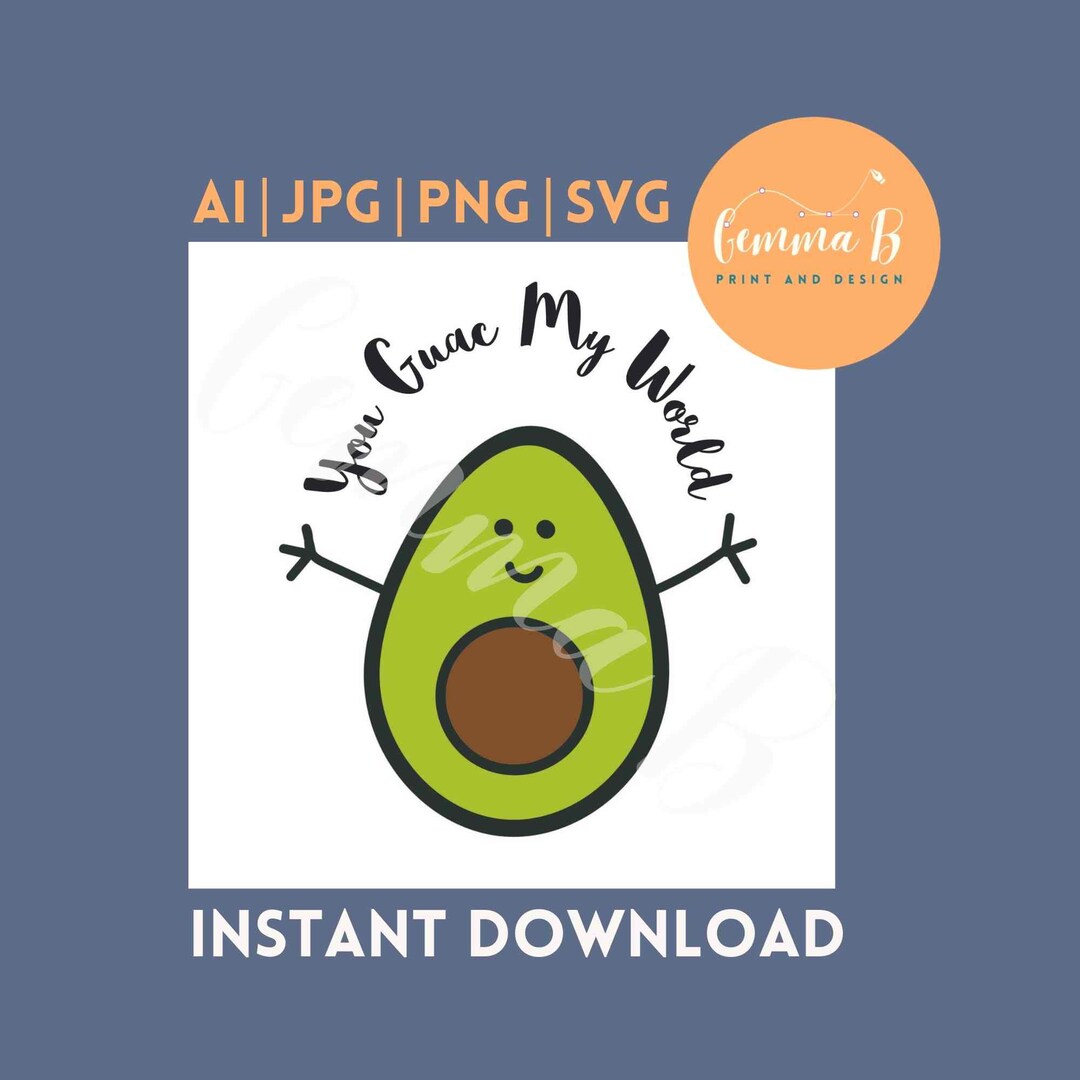 Avocado SVG Keto SVG You Guac My World Avocuddle Avocado Jpg Cute ...
