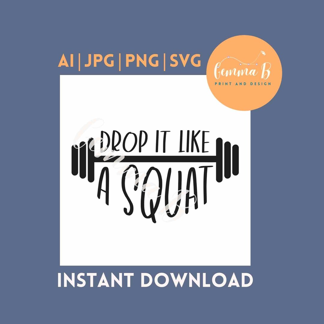 Fitness SVG squats Squat T Shirt Cricut Projects Fitness Gifts Workout ...