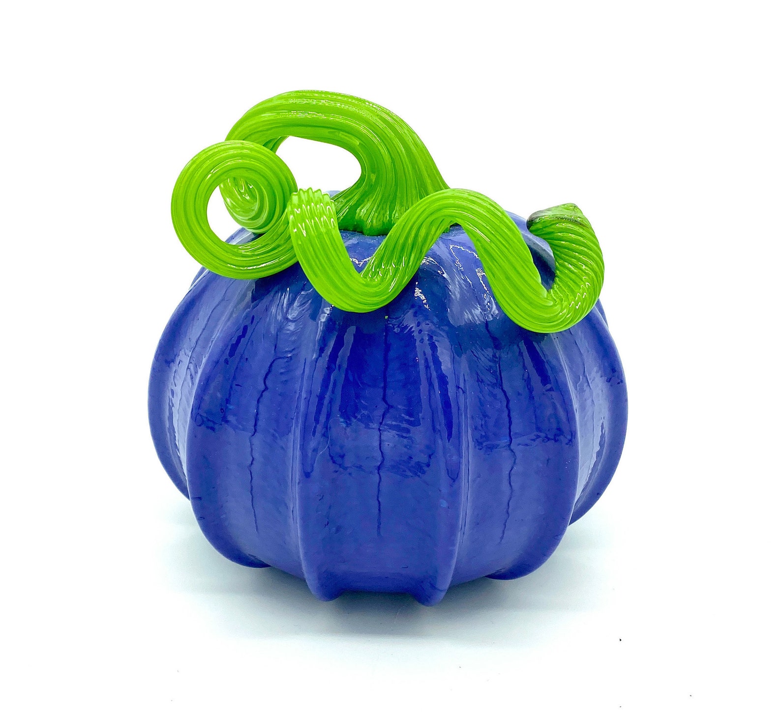 Hand Blown Glass: Violet Purple Pumpkin | Etsy