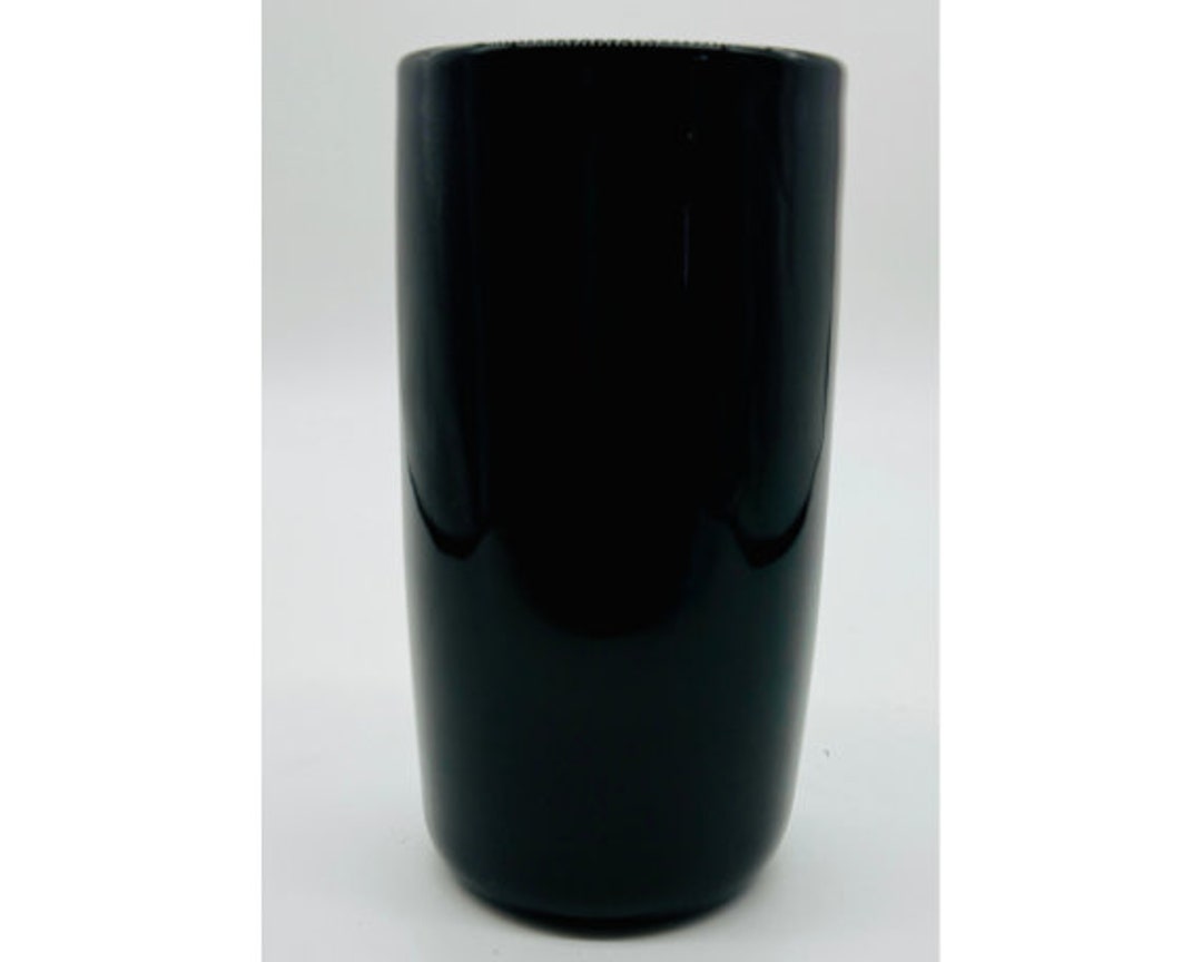 Hand Blown Glass: Black Tumbler Made by Kevin Lurie - Etsy