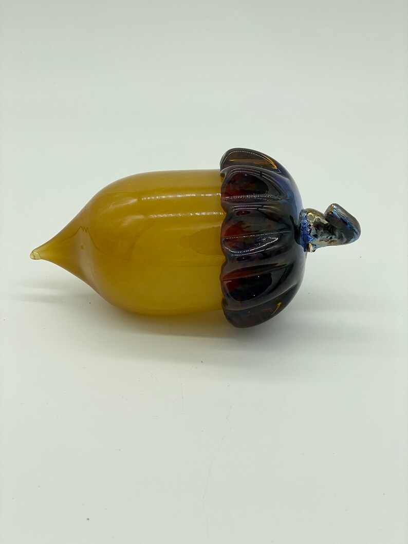 Hand Blown Glass Acorn Etsy