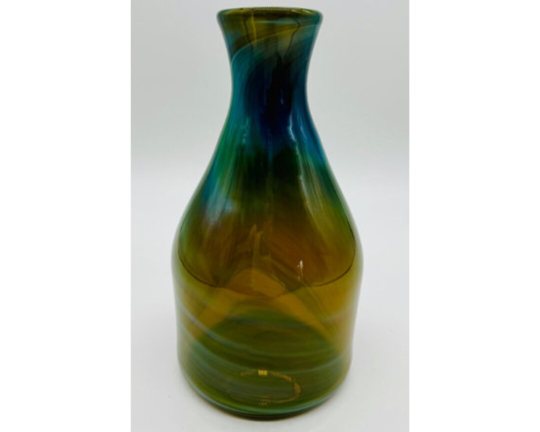 Hand Blown Glass: Oil Slick Vase Made by Kevin Lurie - Etsy