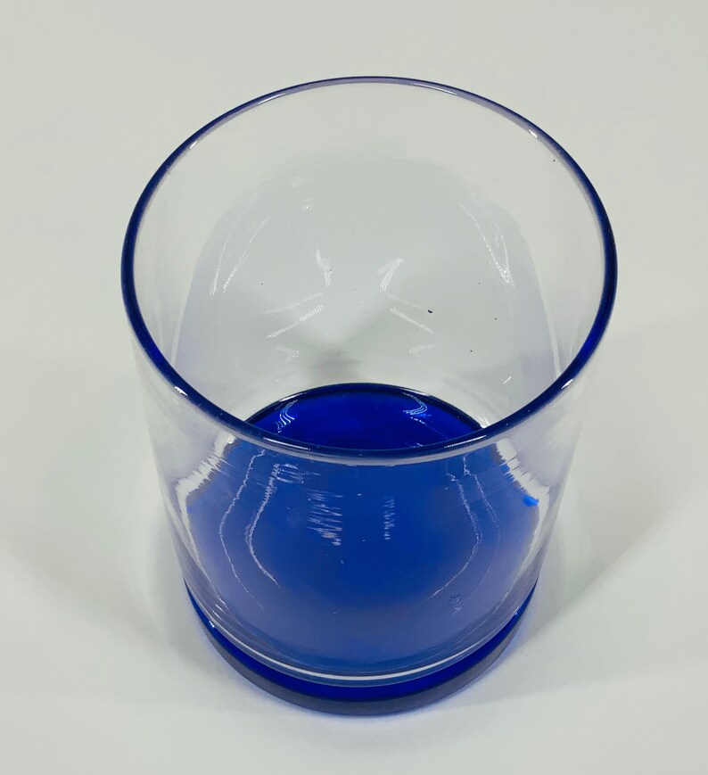 Hand Blown Glass: Blue Rocks Glass - Etsy