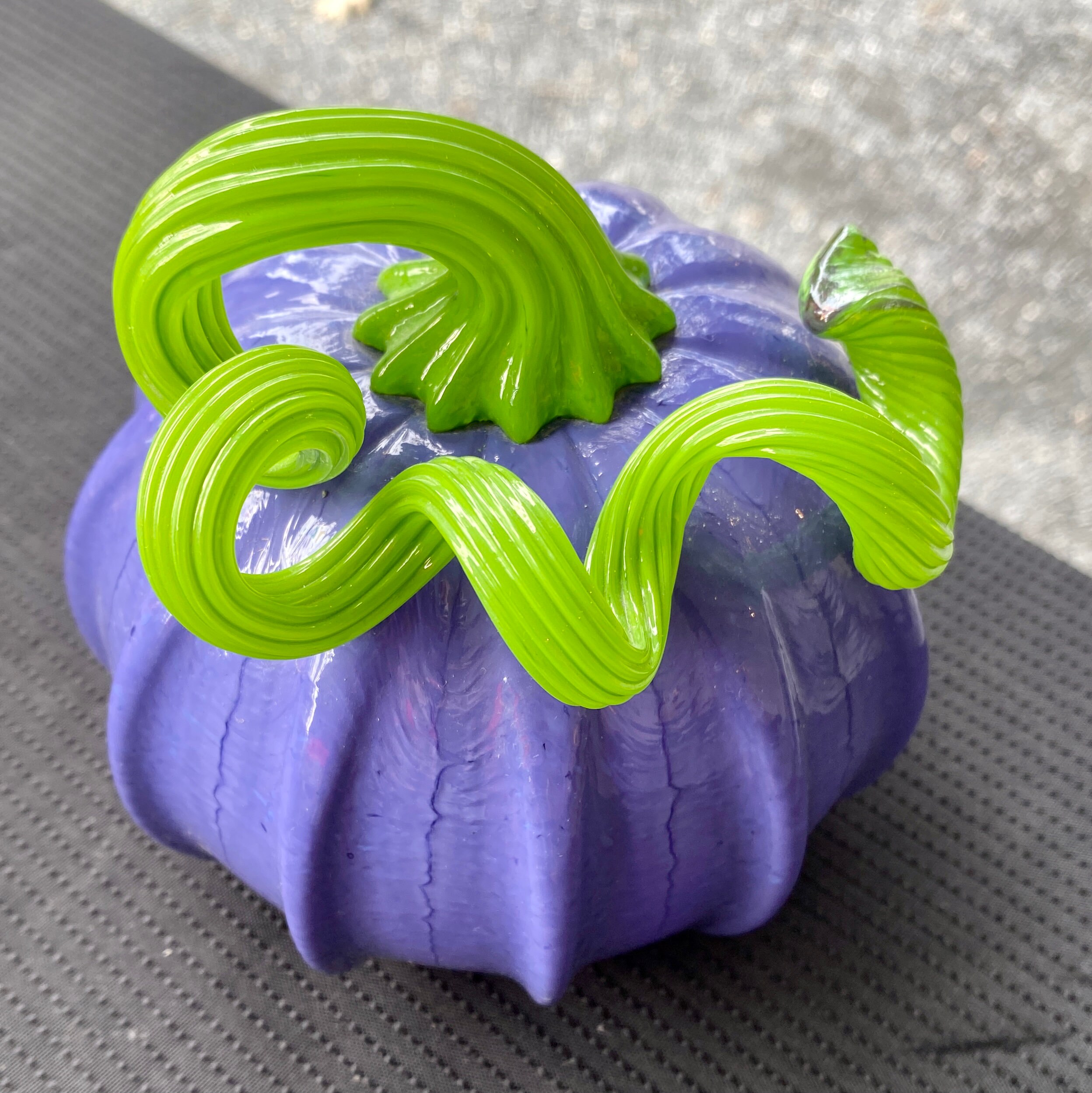 Hand Blown Glass: Violet Purple Pumpkin | Etsy