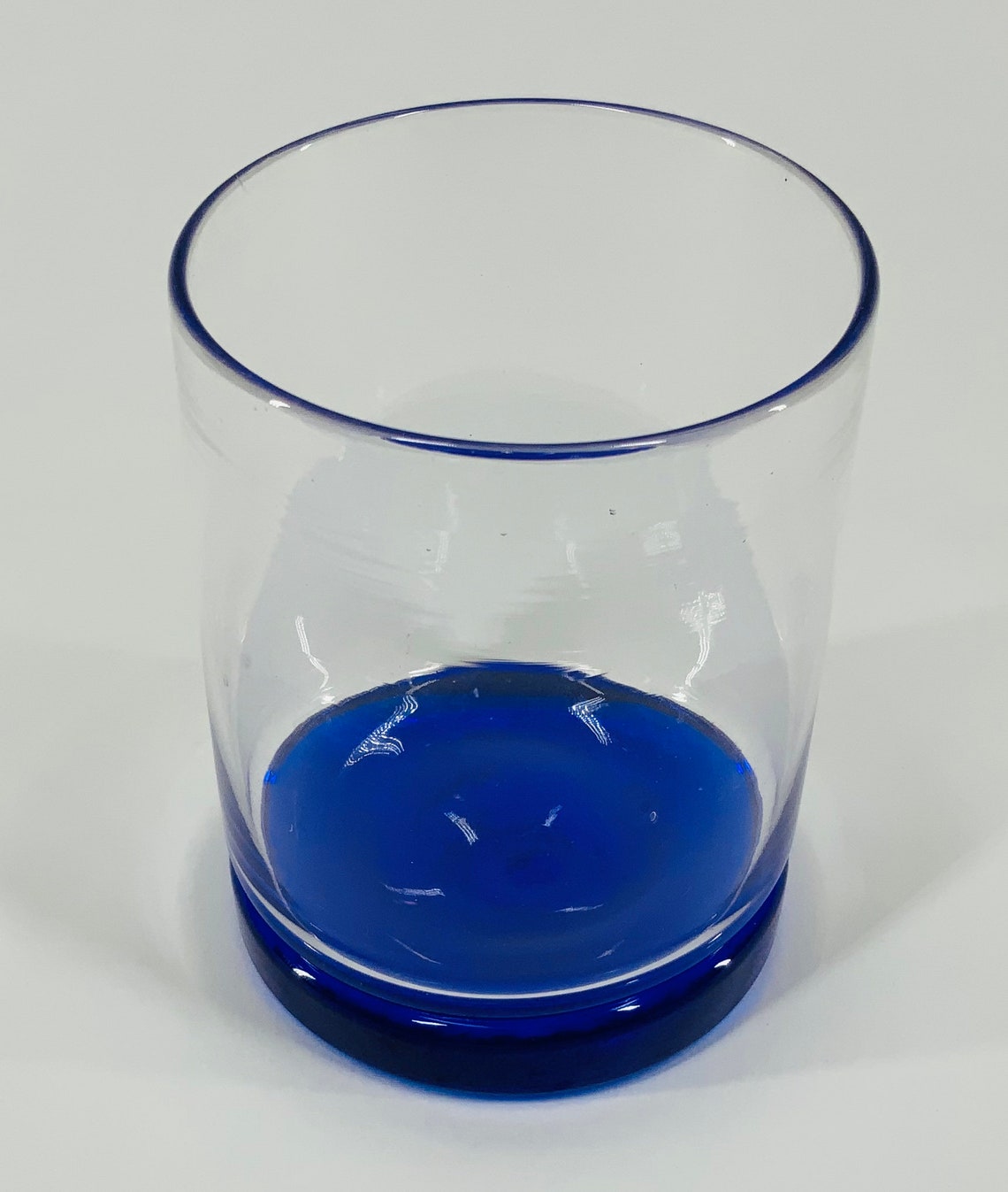 Hand Blown Glass: Blue Rocks Glass - Etsy