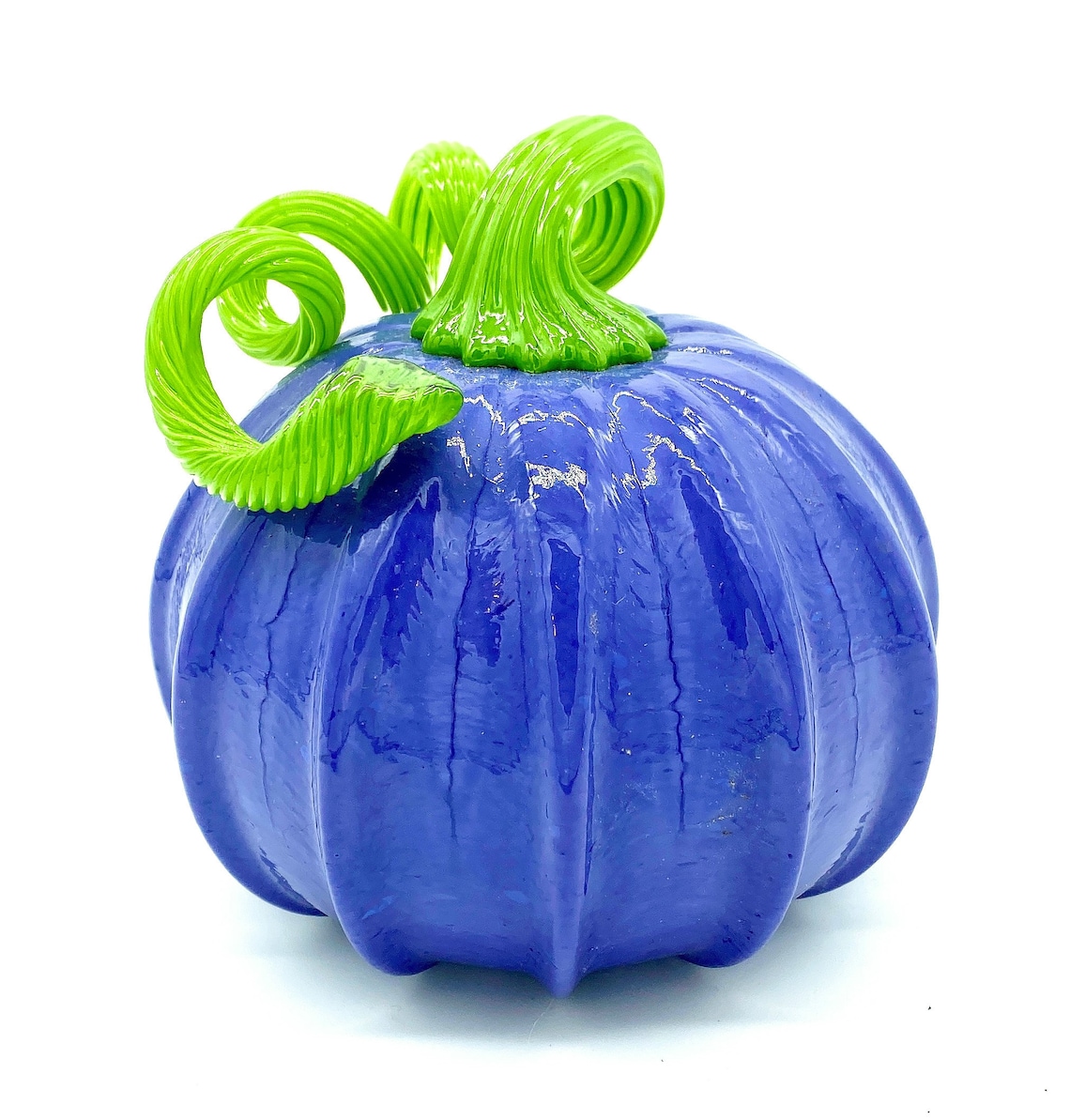 Hand Blown Glass: Violet Purple Pumpkin | Etsy