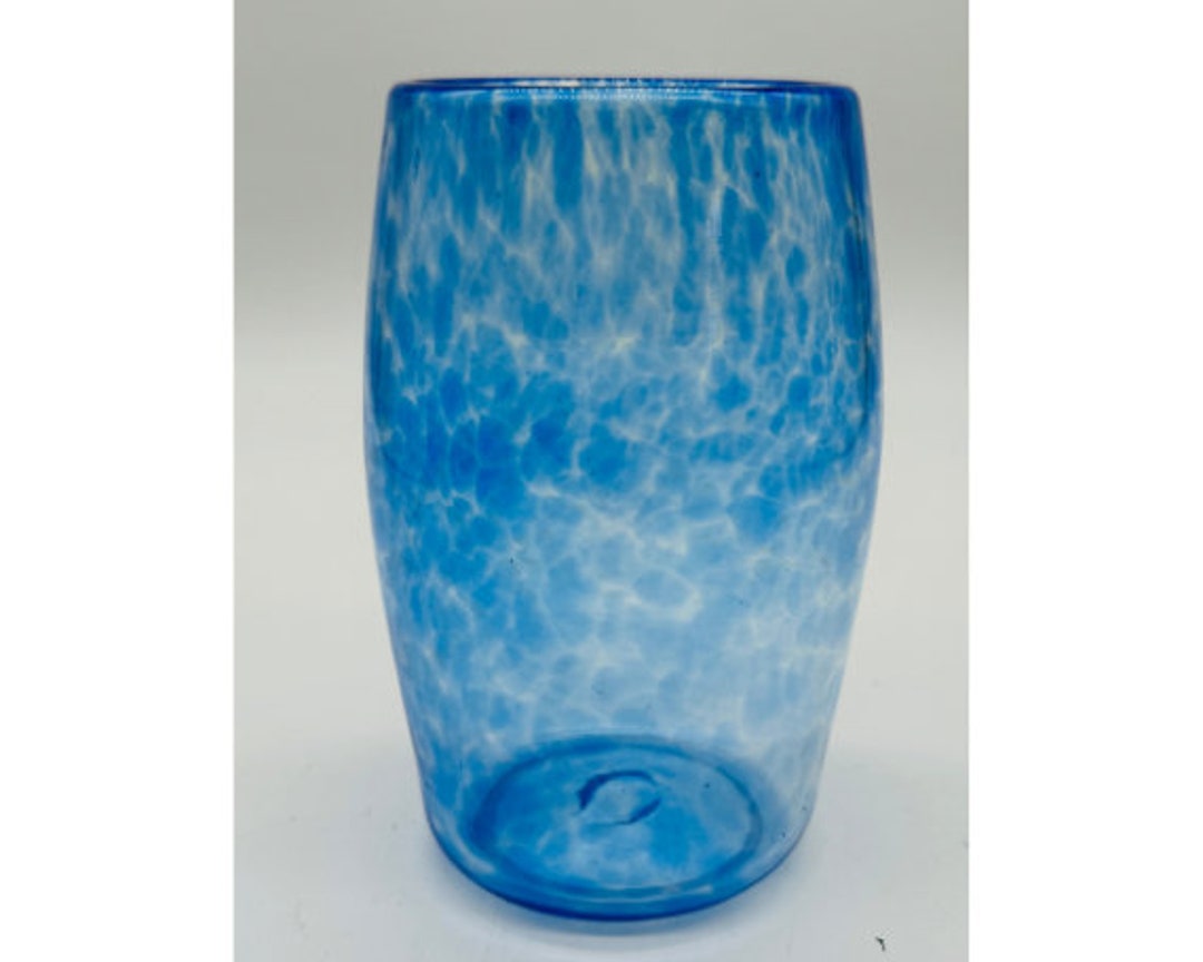 Hand Blown Glass: Blue Bud Vase Made by Kevin Lurie - Etsy