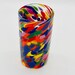 Hand Blown Glass: Rainbow Tumbler - Etsy