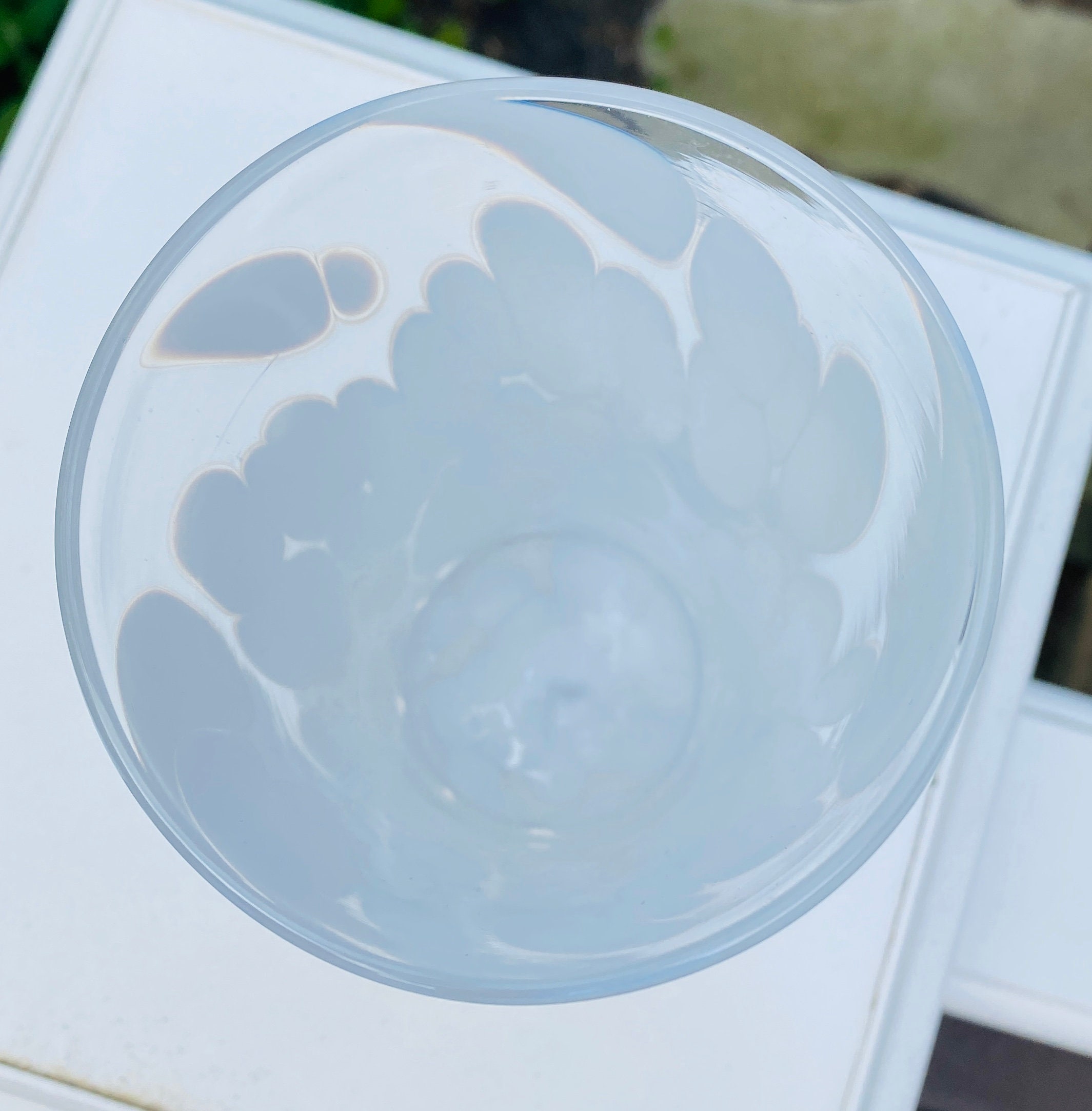 Hand Blown Glass: White Polka Dot Pint Glass - Etsy