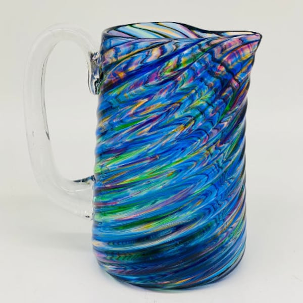 Hand Blown Pitcher - Etsy