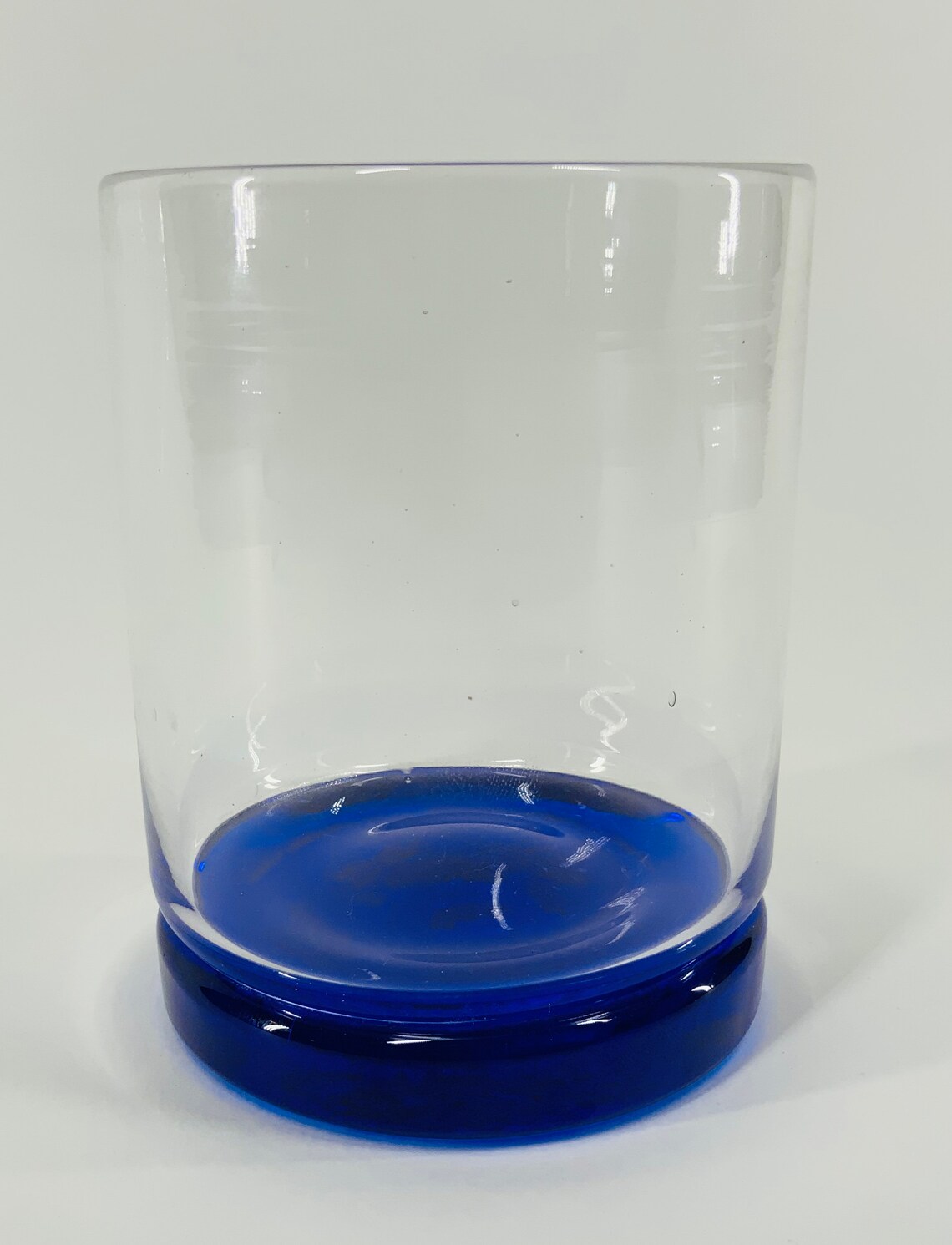 Hand Blown Glass: Blue Rocks Glass - Etsy