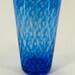 Hand Blown Glass: Blue Bubble Pint Glass - Etsy
