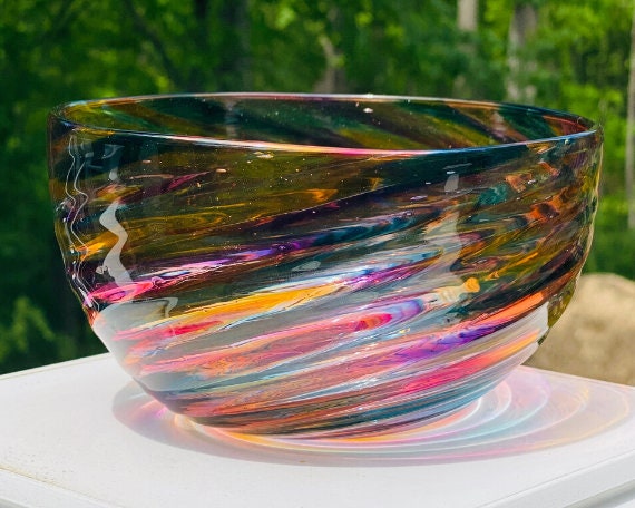 Decorative glass bowls store
