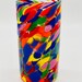 Hand Blown Glass: Rainbow Tumbler - Etsy