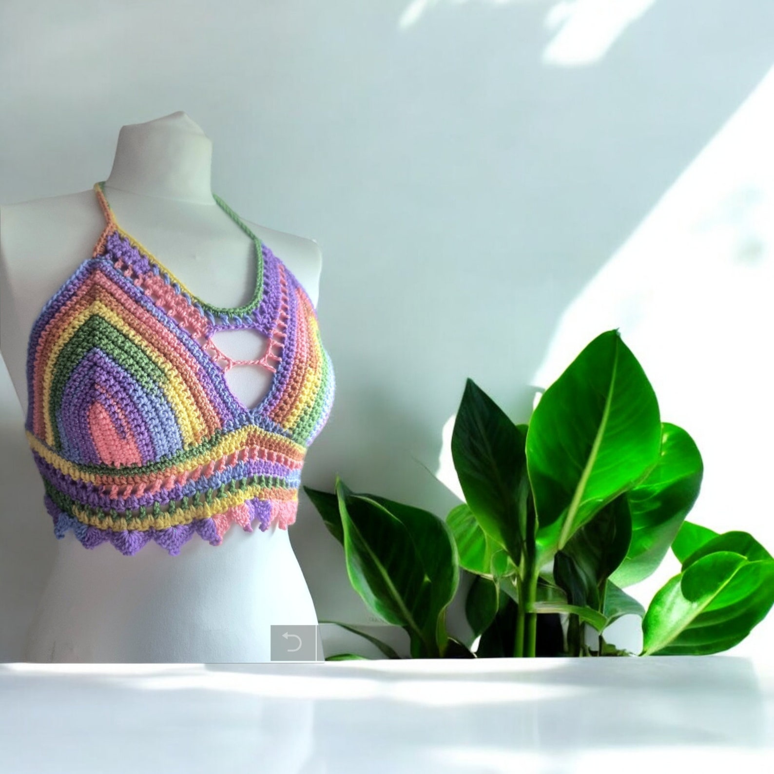 Glitter Pastel Rainbow Festival Bralette/bralet/crop Top - Etsy