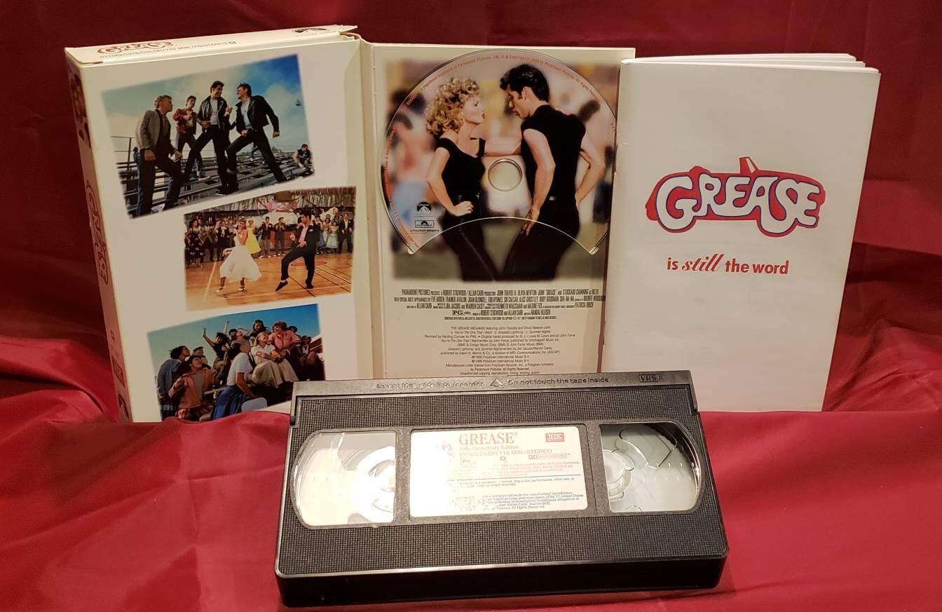 20th Anniversary Grease VHS With CD and Script - Etsy