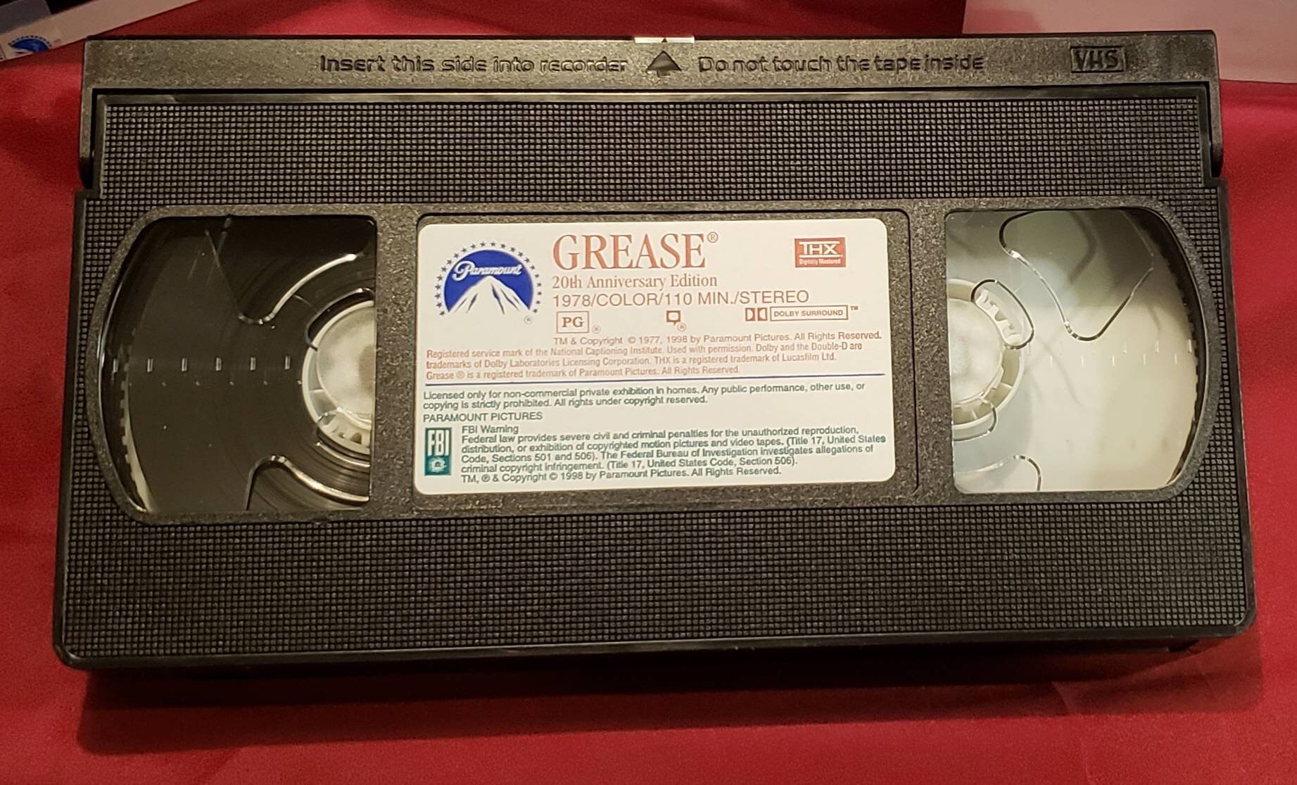 20th Anniversary Grease VHS With CD and Script - Etsy