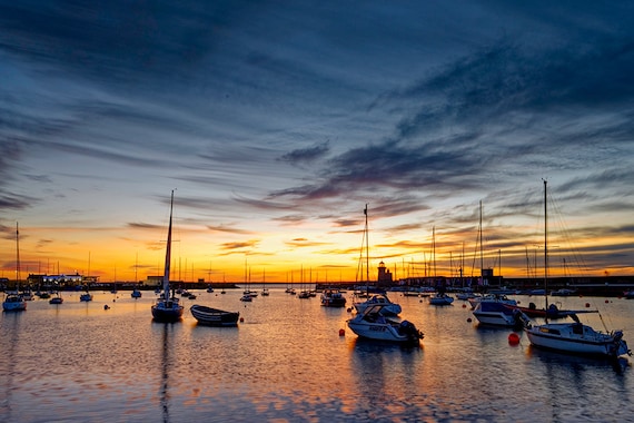 Howth Harbour Sunset Digital Download | Etsy