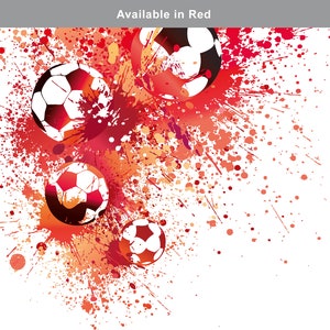 Football Splash Wallpaper Mural, Blue Football Room Decor Ideas ...