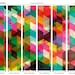 Geometric Multi Colour Wallpaper Mural Geometric Colourful - Etsy