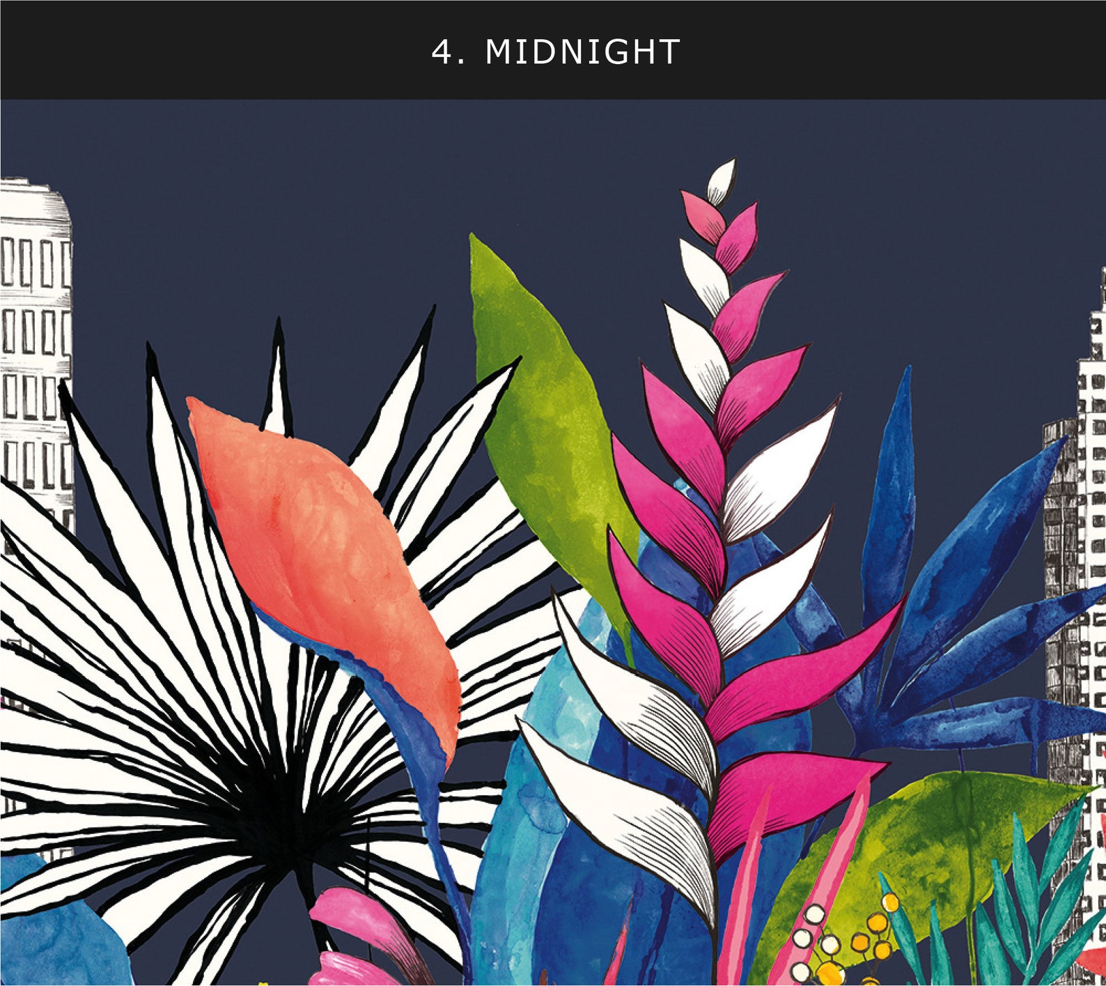 SAMPLE Urban Tropic Wallpaper Collection Tropical Jungle - Etsy Canada