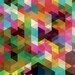 Geometric Multi Colour Wallpaper Mural, Geometric Colourful Shapes Wall ...