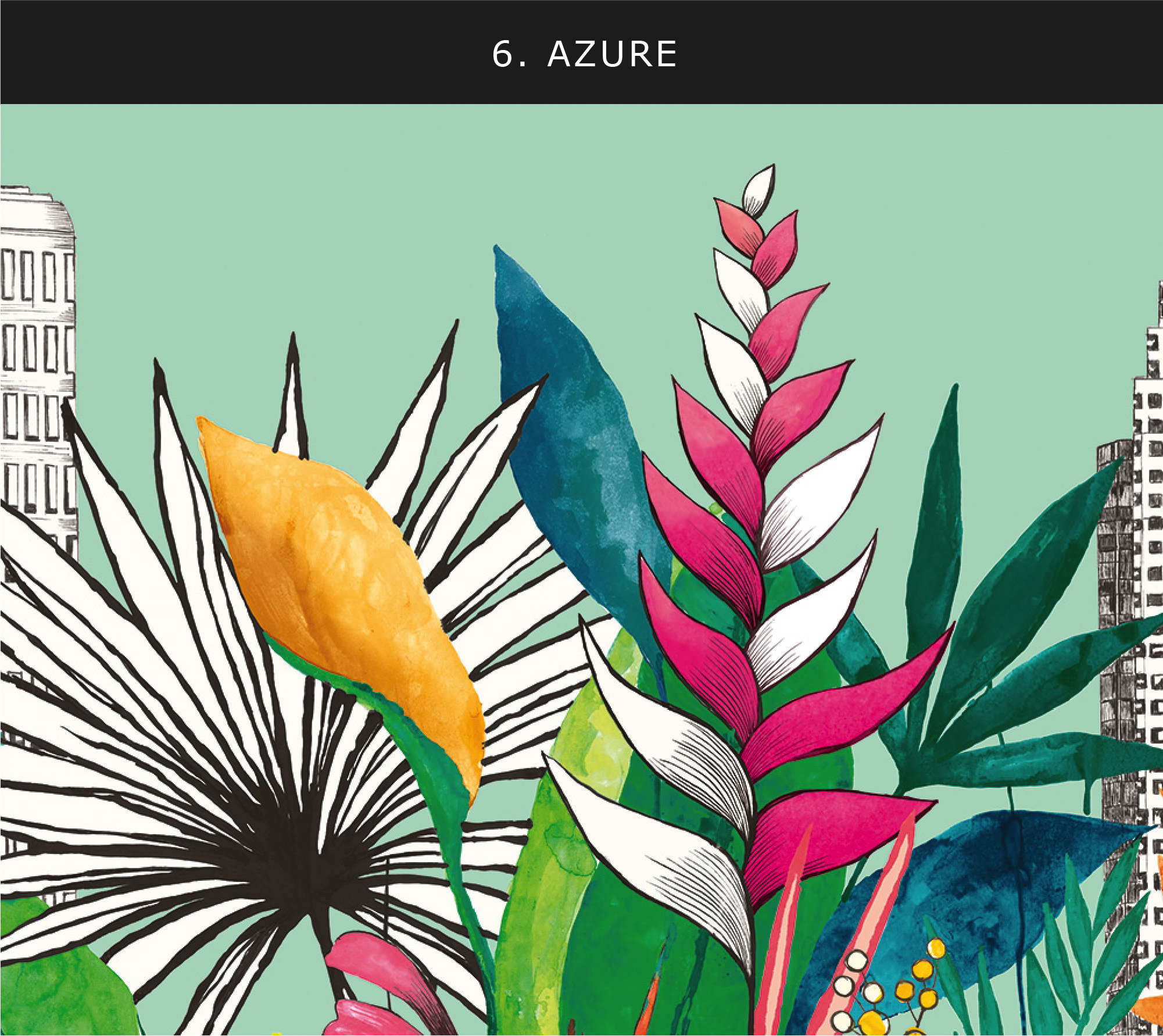 SAMPLE Urban Tropic Wallpaper Collection Tropical Jungle - Etsy Canada