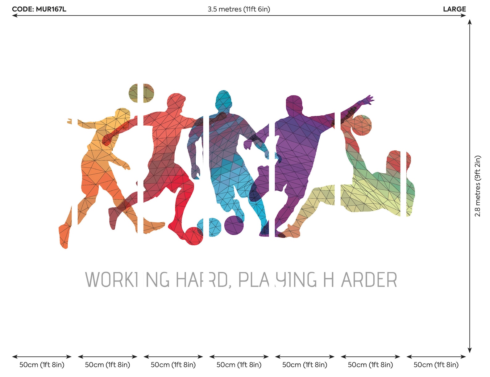 Geo Football Game Wallpaper Mural Boys Football Players - Etsy UK