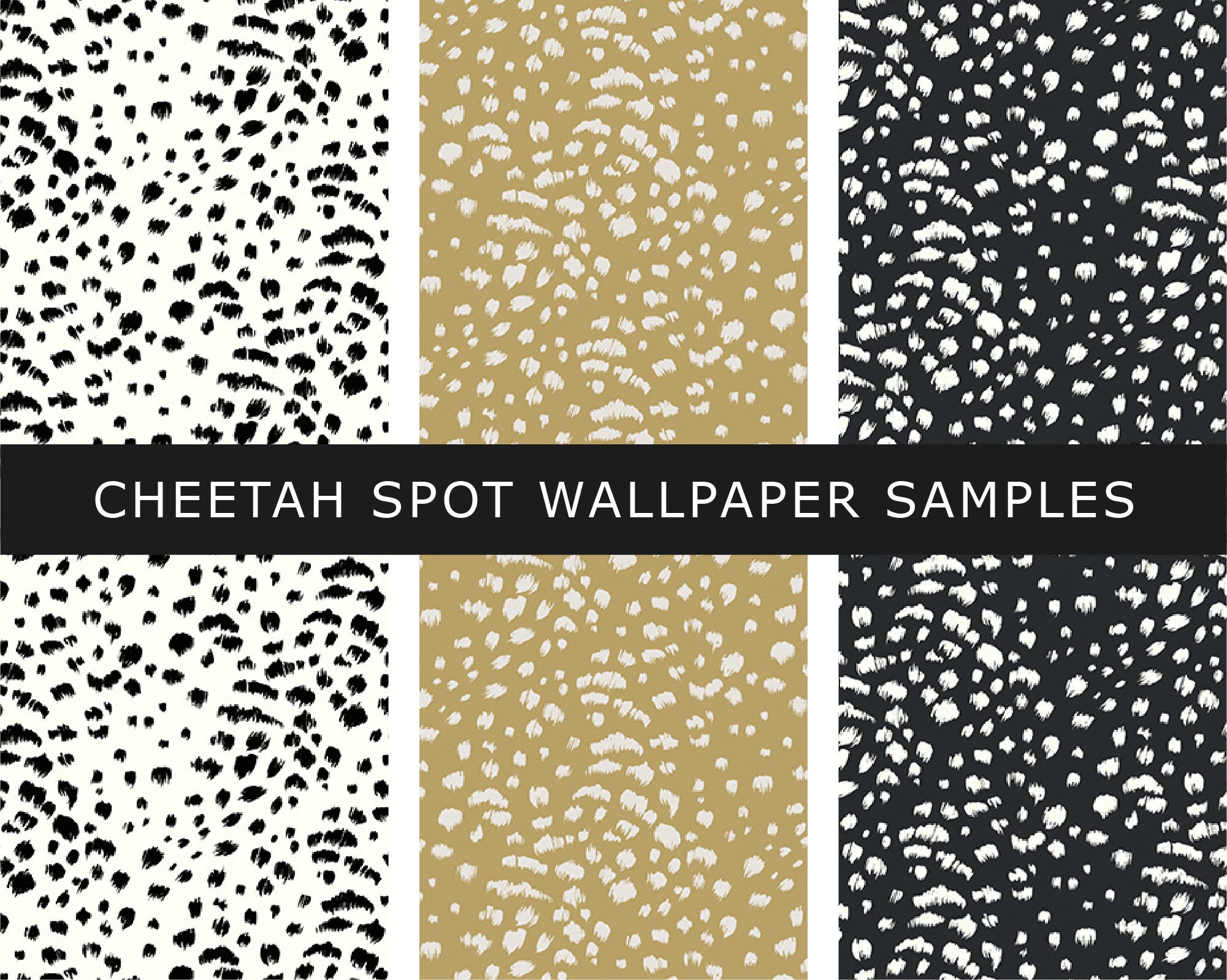 SAMPLE Cheetah Spot Wallpaper Cheetah Animal Pattern | Etsy