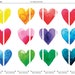 Love Heart Wallpaper Mural, Children's Colorful Rainbow Spectrum ...