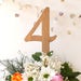 Large Table Numbers, 5 Inch Wooden Table Numbers for Using in Flower ...