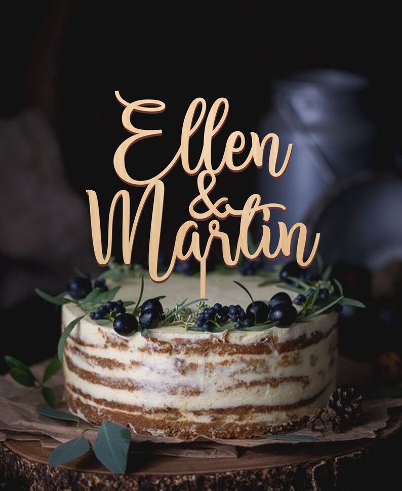 Cake Topper for Wedding Names Cake Topper Wedding Cake | Etsy