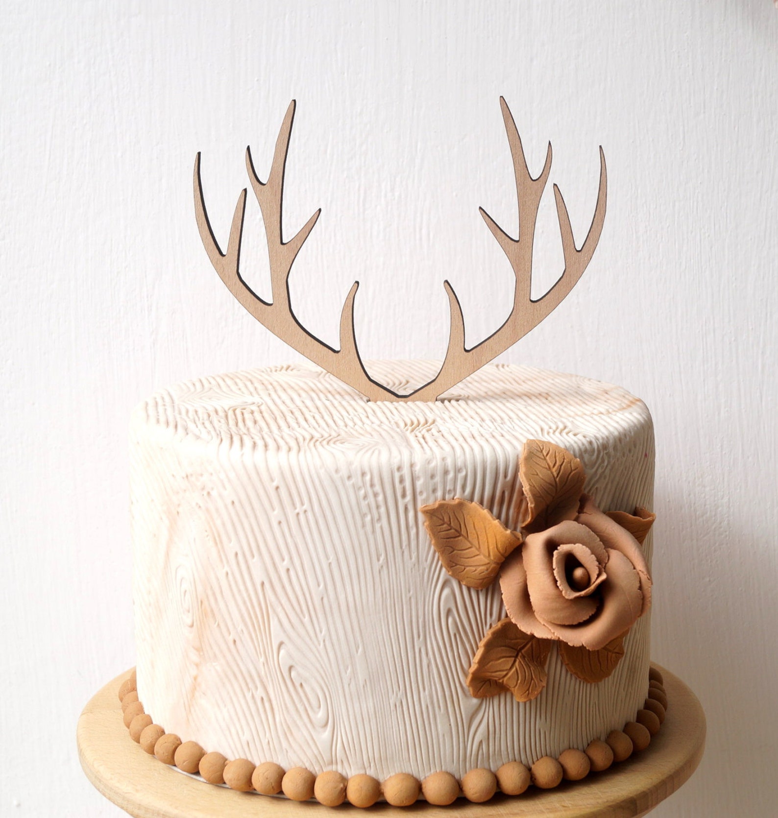 Antlers Cake Topper Wedding Cake Topper Deer Antlers Topper | Etsy