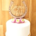 Horseshoe Cake Topper, Personalized Wedding Cake Topper, Horseshow ...