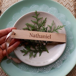 Bookmark Place Cards Double up as Wedding Favors - Personalized Wooden ...