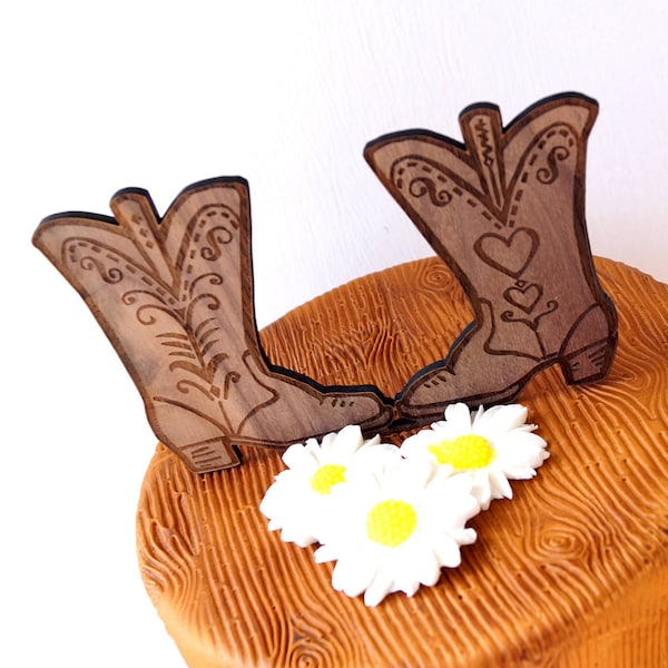 Boots Cake Topper - Etsy
