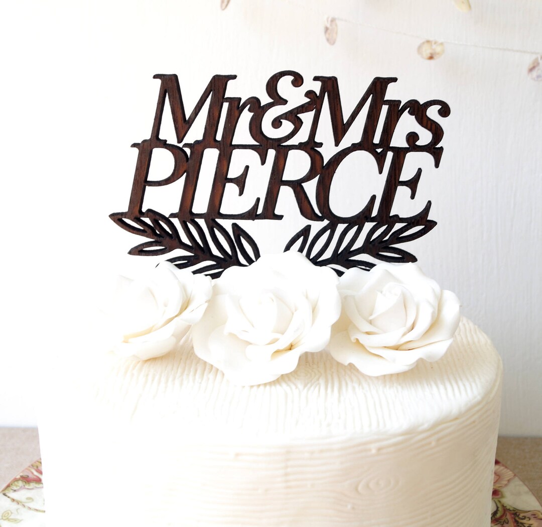 Mr and Mrs Cake Topper, Personalized Wedding Cake Topper, Custom Cake ...