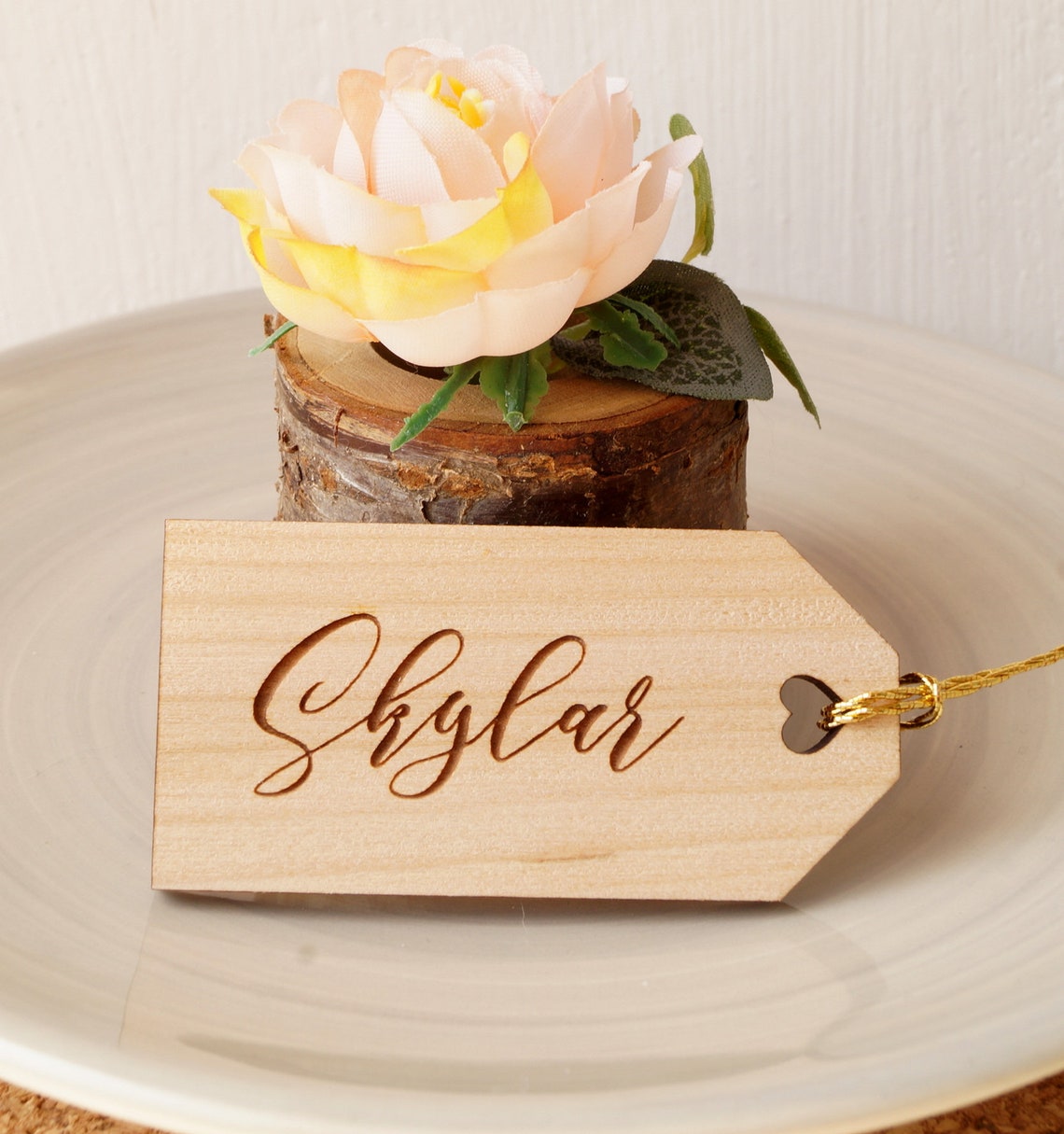 Place Cards - Wedding Place Tags - Personalized Wooden Name Tags ...