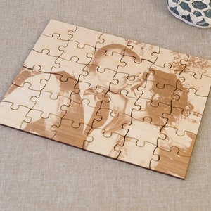 Wooden Picture Puzzle, Laser Engraved Puzzle Personalized With YOUR ...