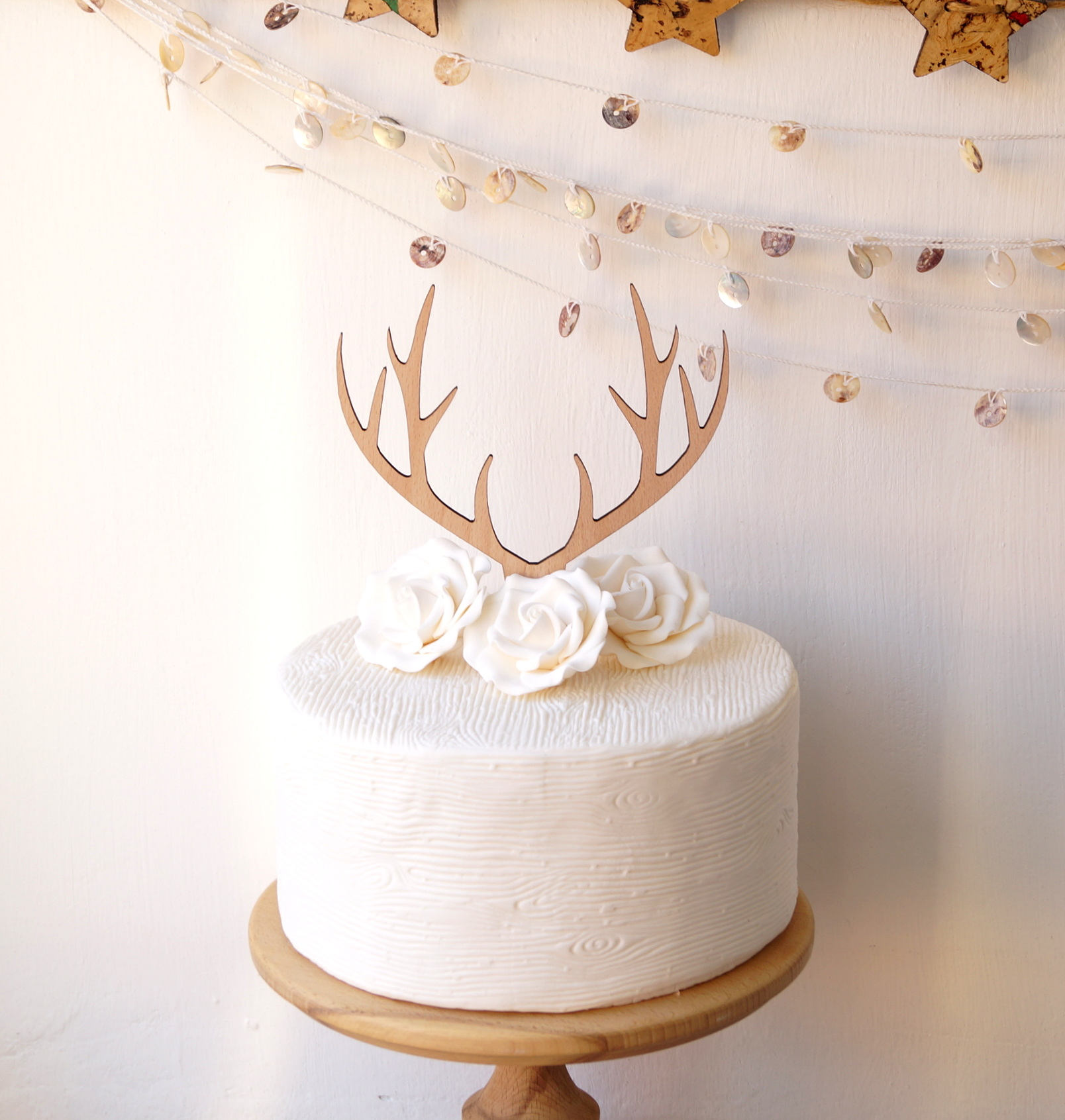 Antlers Cake Topper Wedding Cake Topper Deer Antlers Topper - Etsy