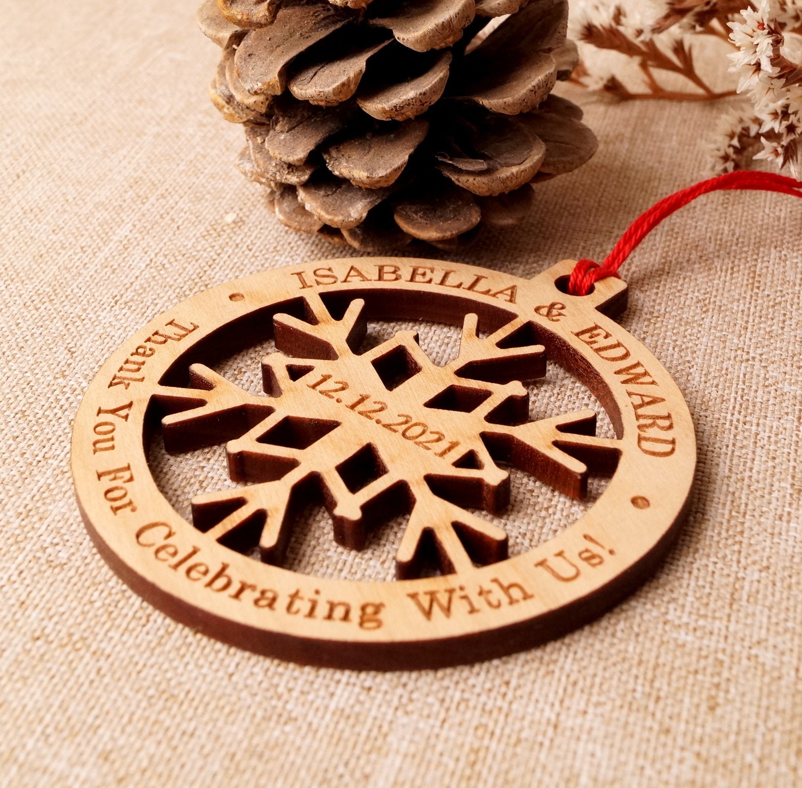 Wedding Favors Winter Wedding Favors Snowflake Ornaments - Etsy