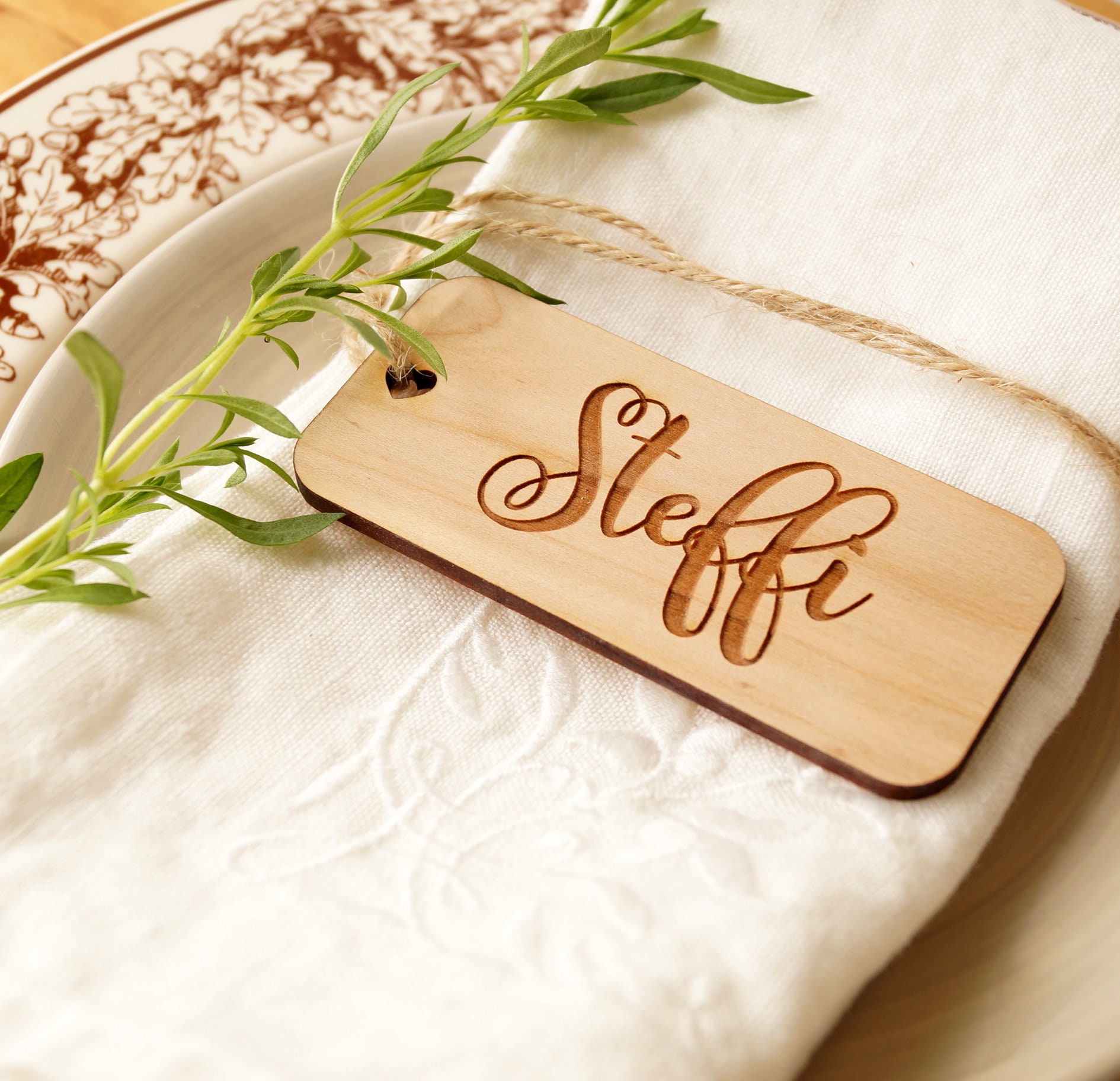Place Tags Wedding Place Tags Name Tags Rustic Wooden Place - Etsy